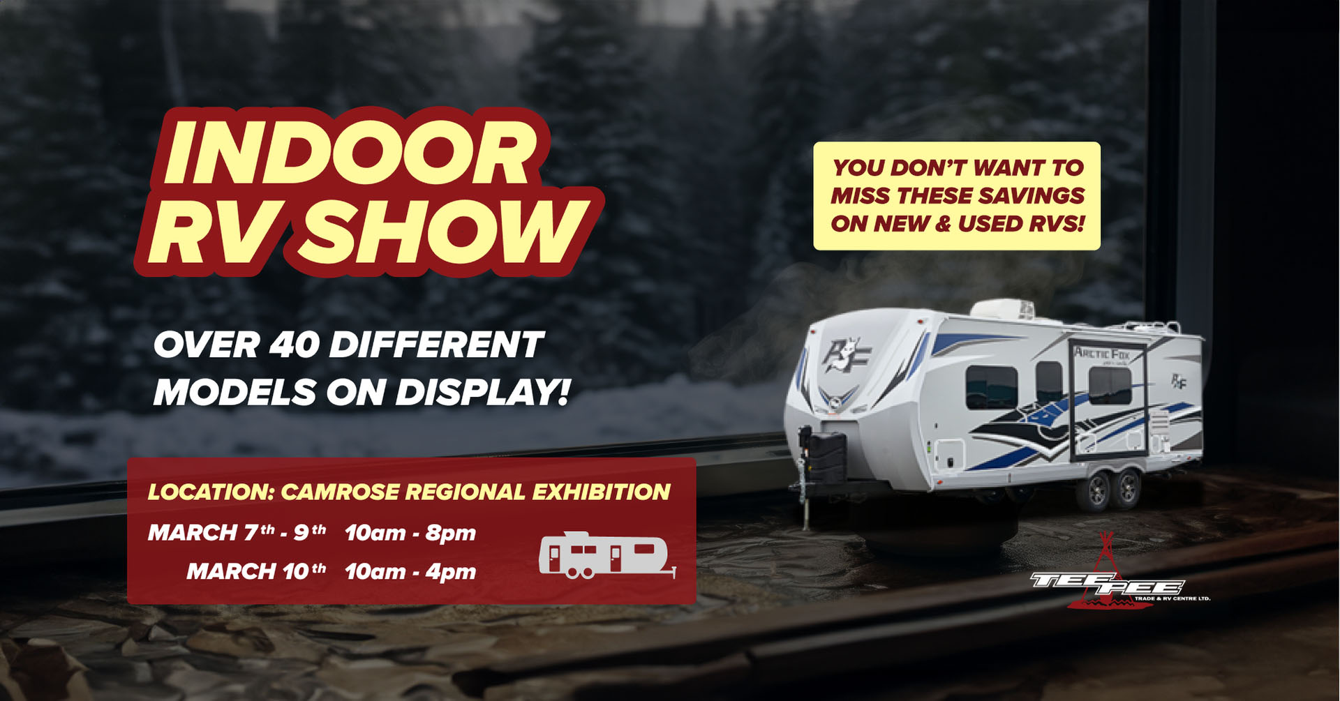 Tee Pee RV Sale - Camrose Regional Exhibition